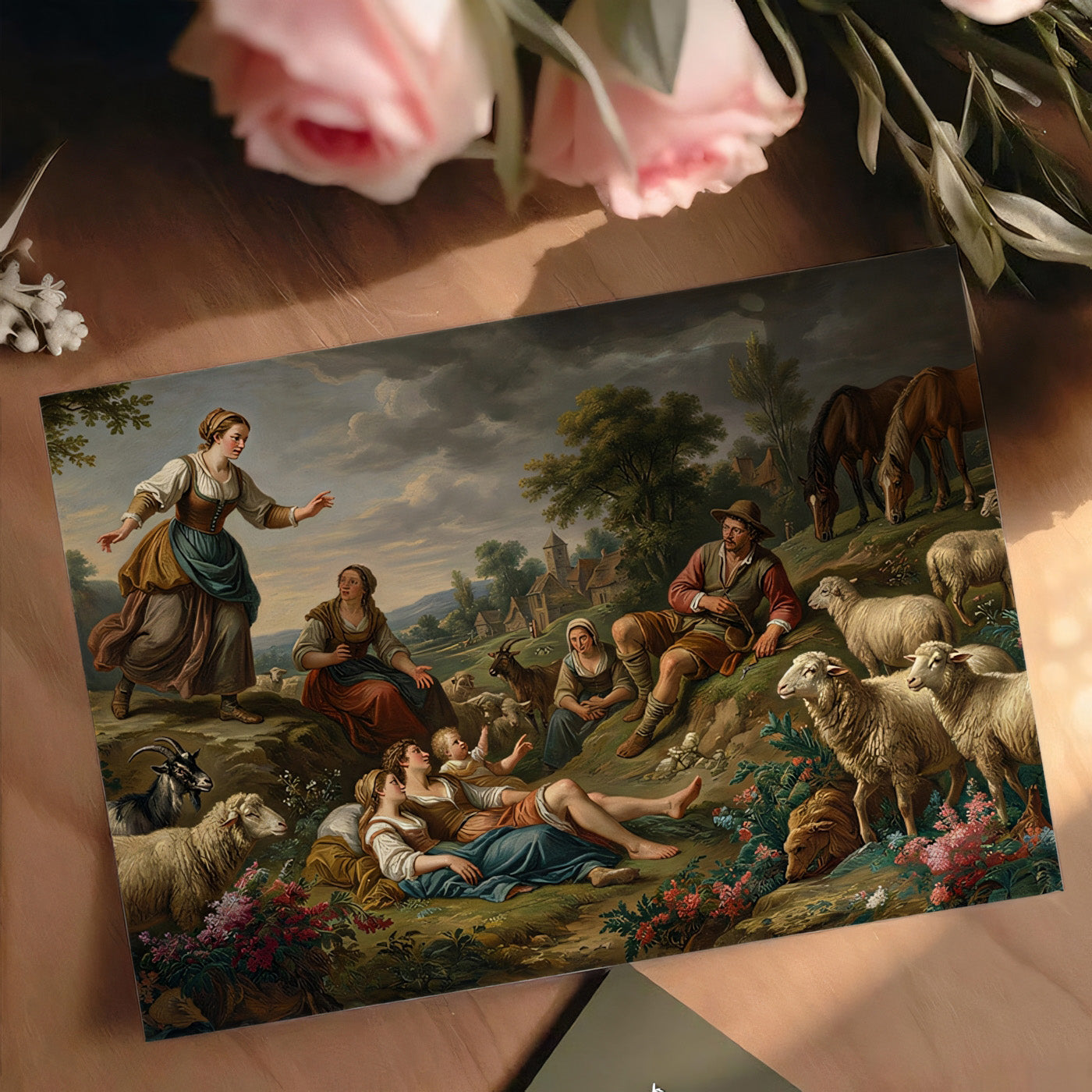 Idyllic Pastoral Life - Vintage Countryside Mural — Vivawalls Store