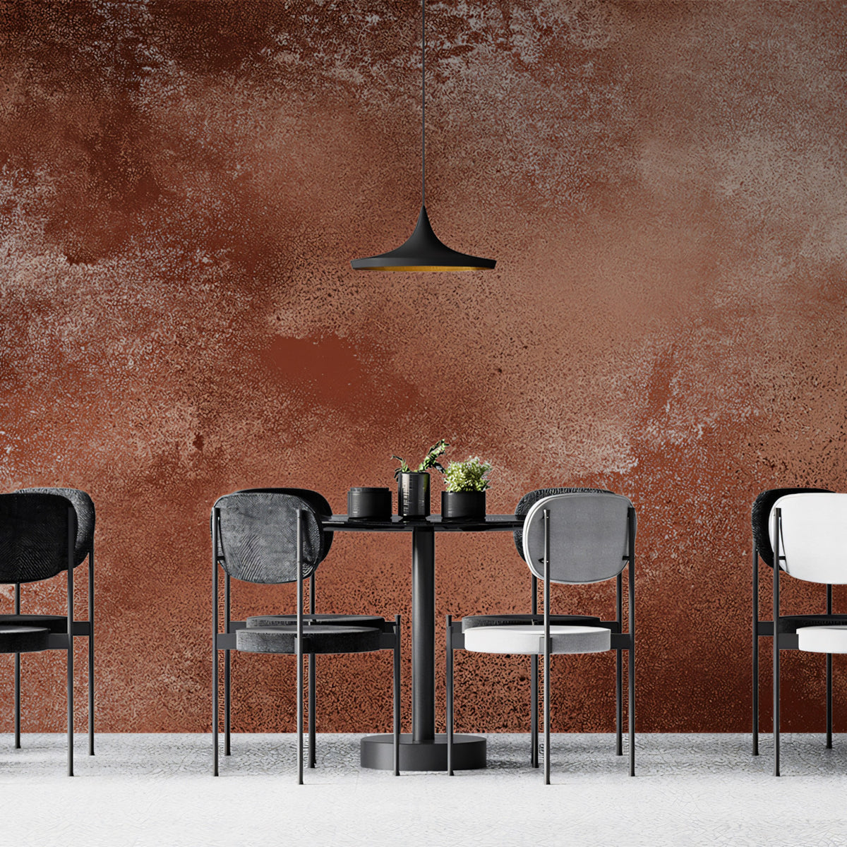 Rusty Copper Mural Wallpaper | Distressed Industrial Metal Texture ...