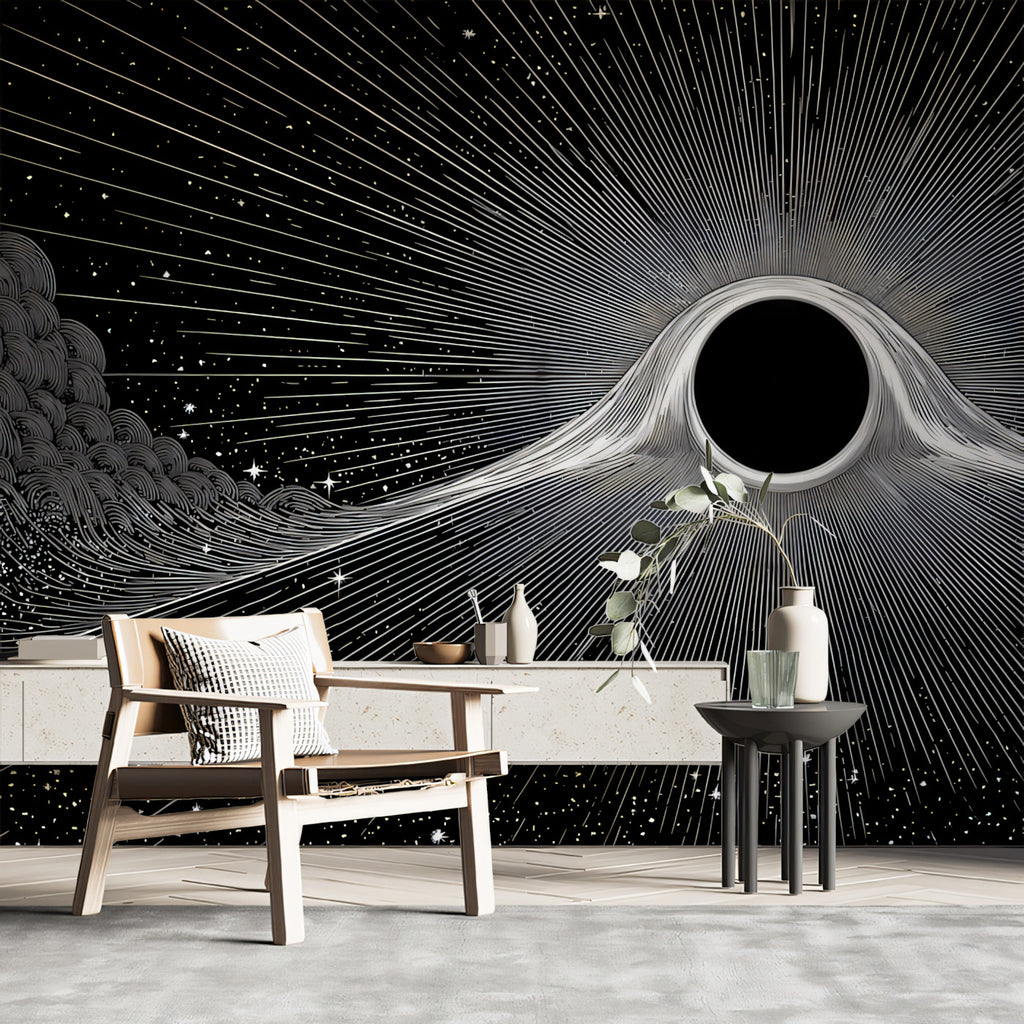 Spaceship Interior View Mural Wallpaper in Child's Room | Various Colo ...